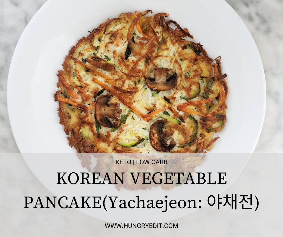 Keto Korean Vegetable Pancake (Yachaejeon: 야채전) - With Almond Flour