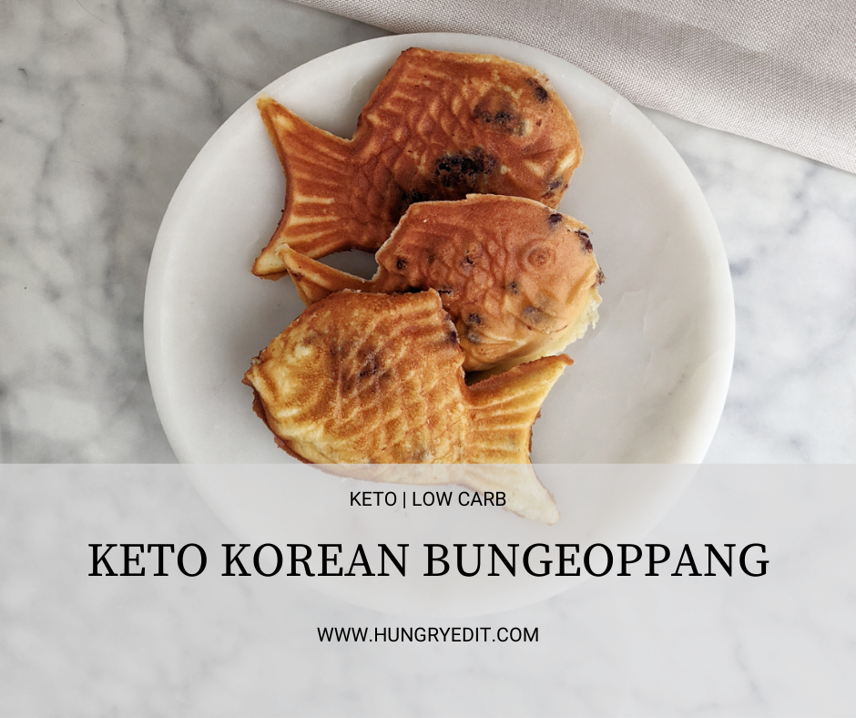 Keto Bungeoppang (Korean Fish Shaped Pastry)