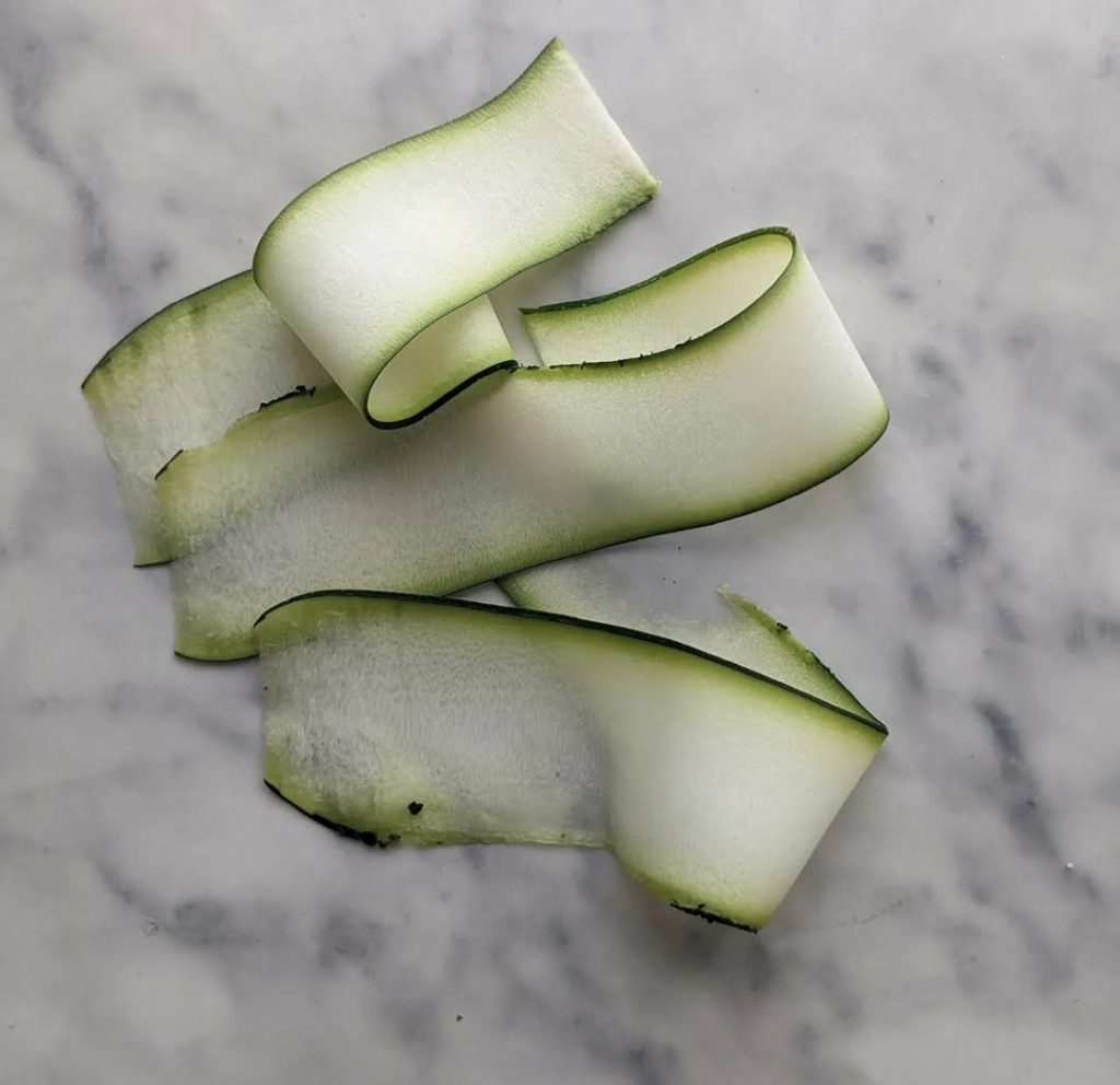 Roasted Red Pepper Zucchini Lasagna (With Prosciutto) - Hungry Edit